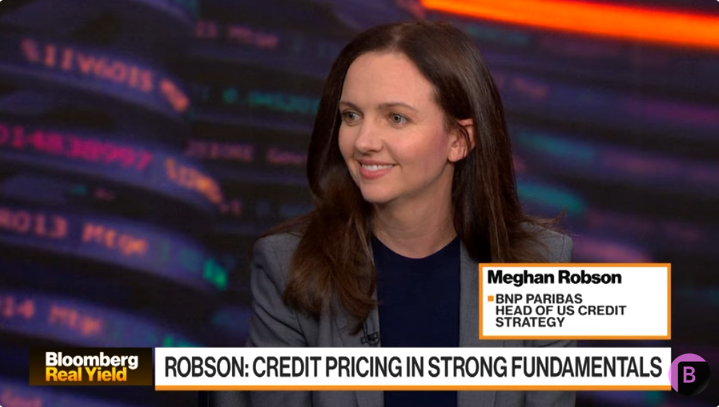 Meghan Robson Discusses Credit on Bloomberg TV's Real Yield - BNP ...